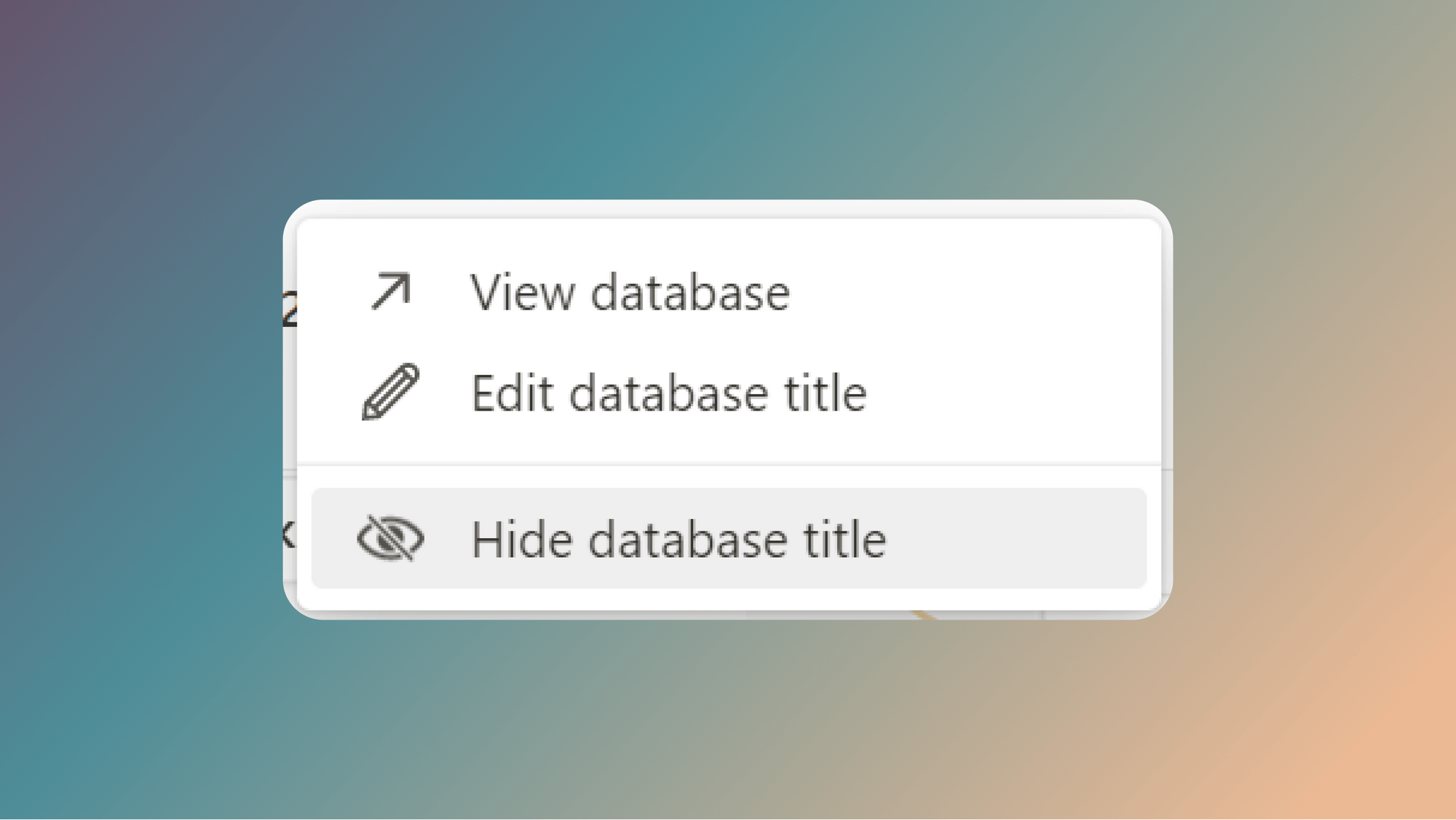 How To Hide Or Show Notion Database Titles: Quick Tutorial (2023) How To Hide Or Show Notion Database Titles: Quick Tutorial (2023)